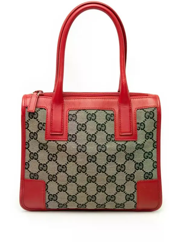Gucci Gg Canvas Handbag - Red