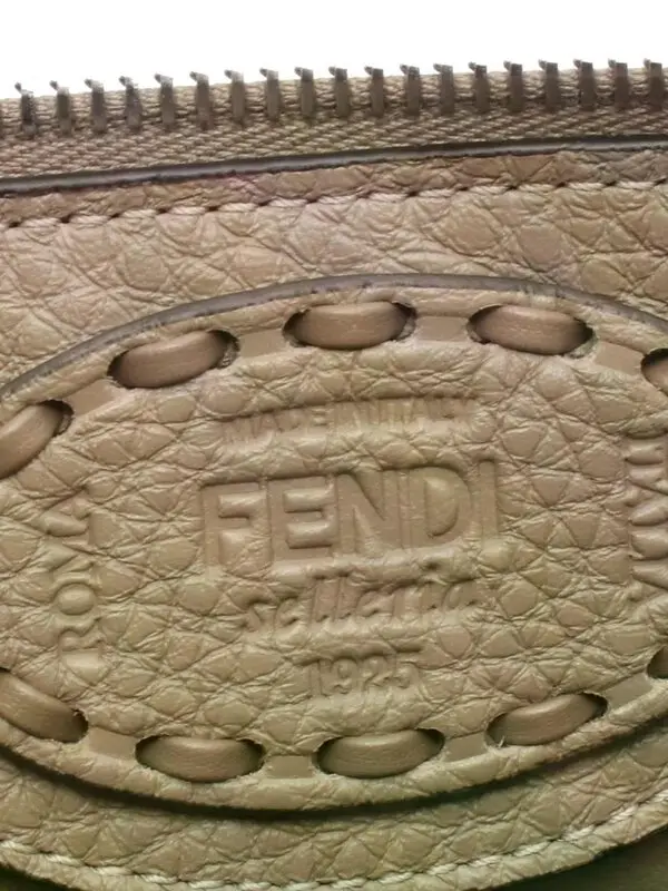 Fendi Mini Leather Selleria The Way Satchel - Neutrals