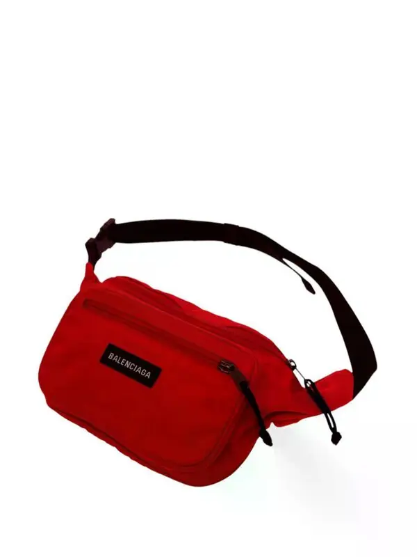 Balenciaga Nylon Explorer Belt Bag - Red