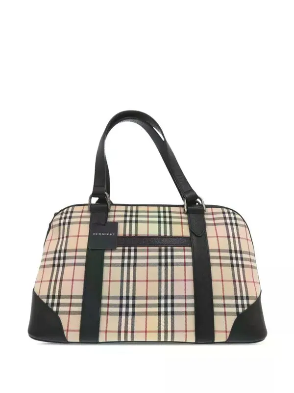 Burberry House Check Canvas Handbag