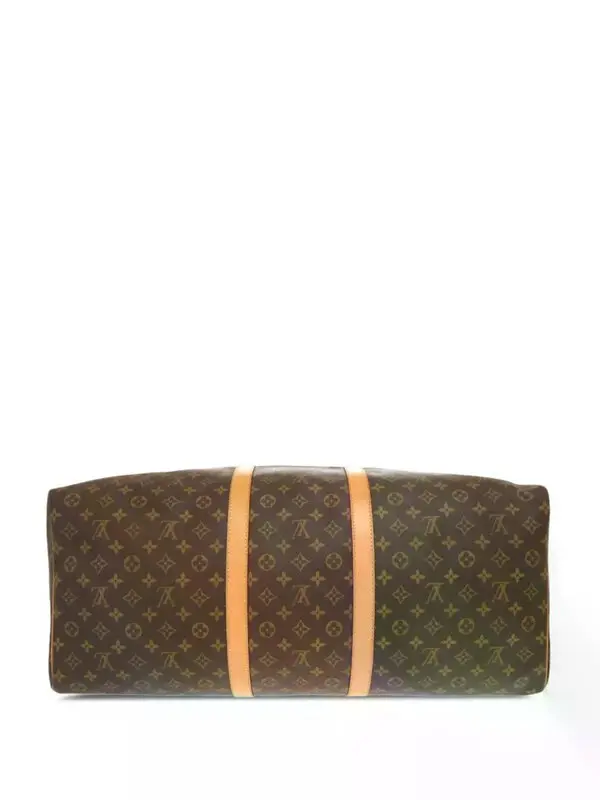 LOUIS VUITTON 1997 Monogram Keepall 60 Travel Bag - Brown