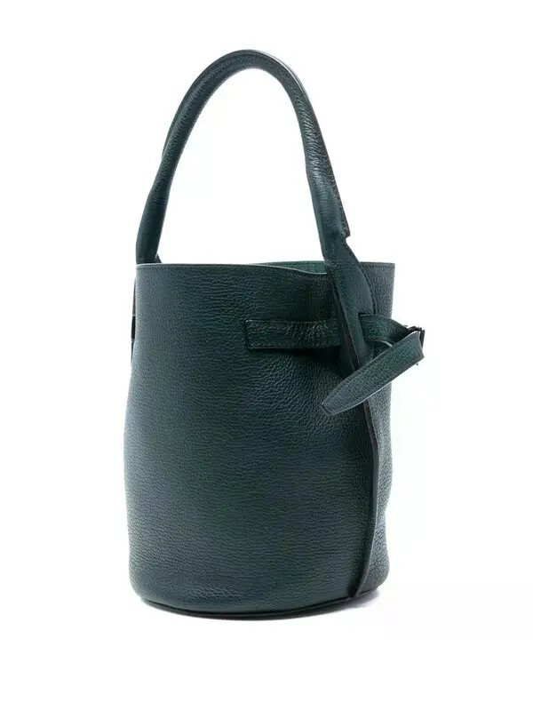 Celine Leather Nano Big Bucket Bag Satchel - Green