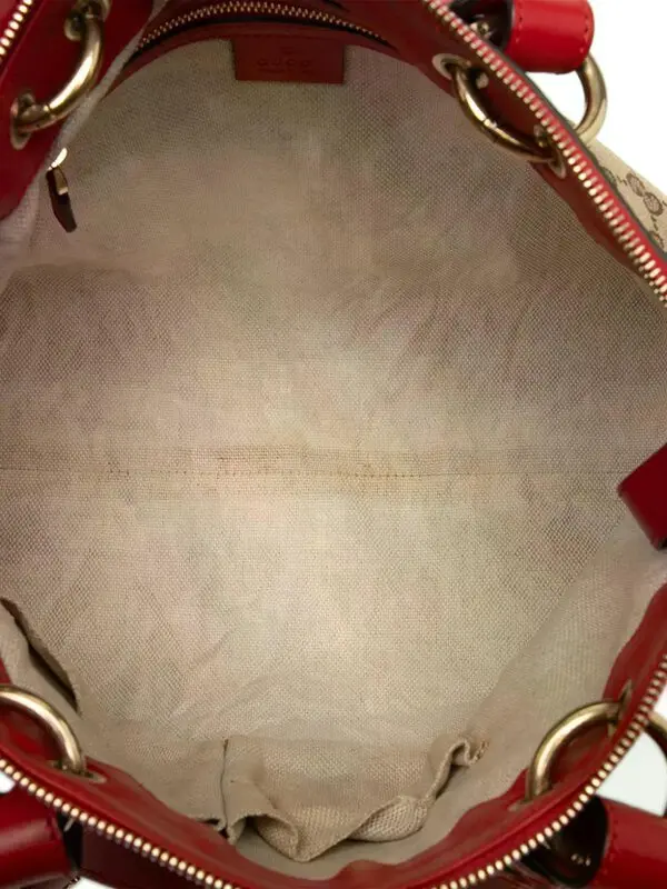 Gucci Gg Canvas Valentine Satchel - Neutrals