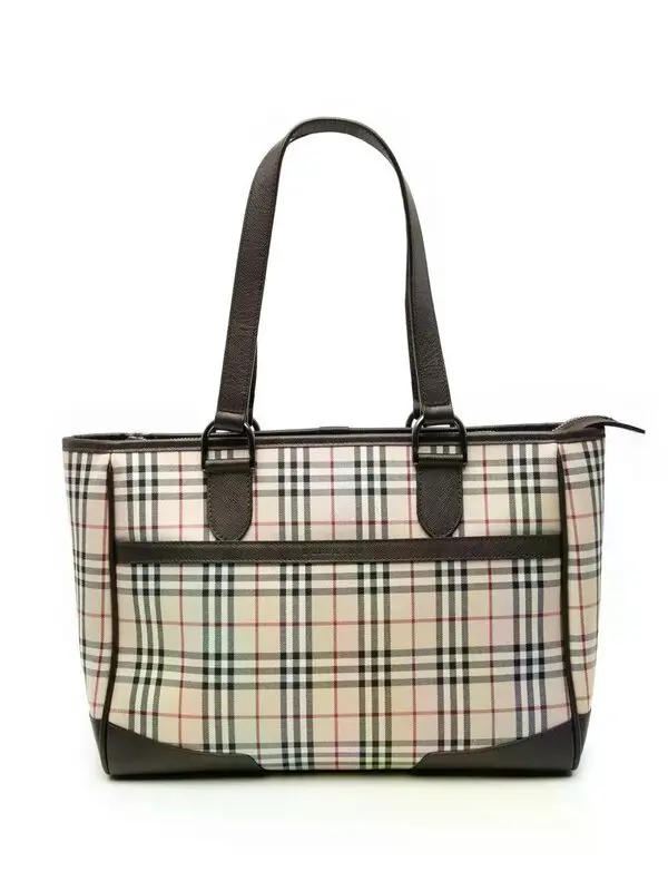 Burberry House Check Canvas Tote Bag