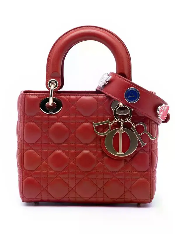 Dior 2017 My Abcdior Lady Satchel - Red