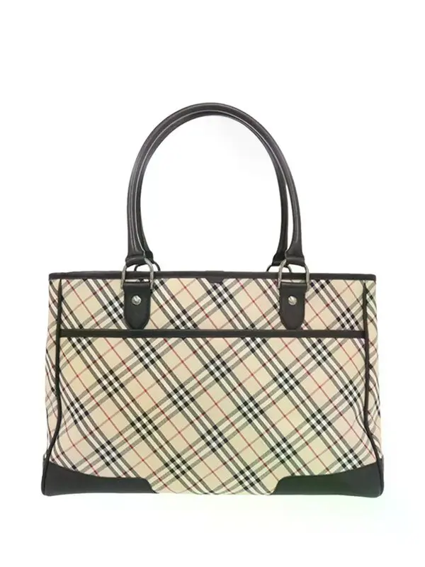 Burberry Nova Check Canvas Tote Bag