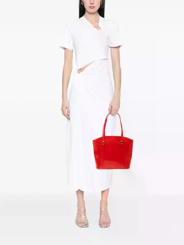 LOUIS VUITTON 2012 Monogram Vernis Avalon Mm Tote Bag - Red