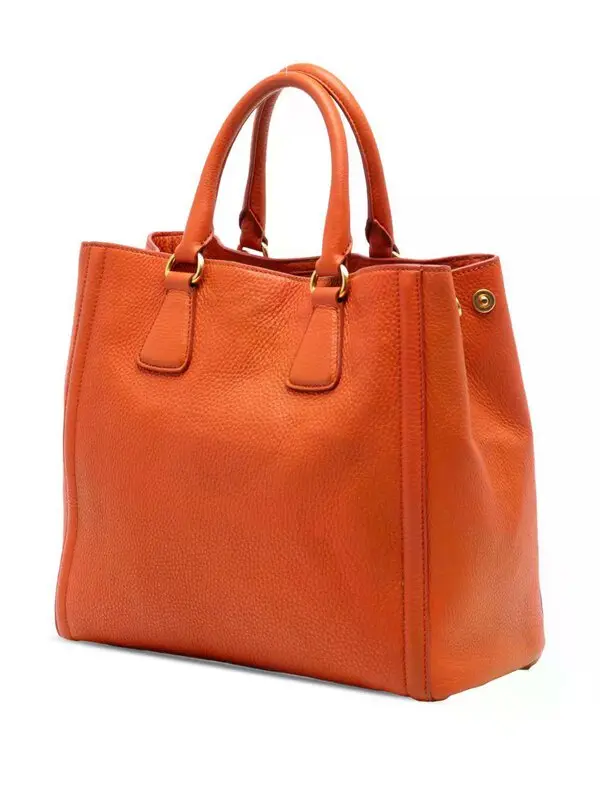 Prada Vitello Daino Open Convertible Tote Satchel