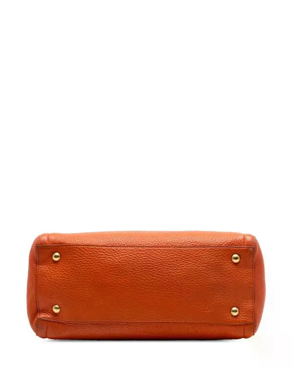 Prada Vitello Daino Open Convertible Tote Satchel