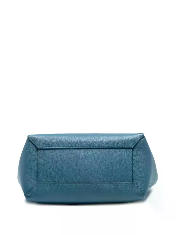 Celine 2017 Micro Grained Calfskin Belt Bag Satchel - Blue