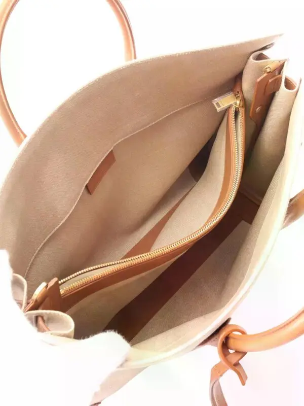 Saint Laurent Large Canvas Sac De Jour Thin Satchel