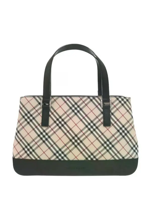 Burberry Nova Check Canvas Tote Bag