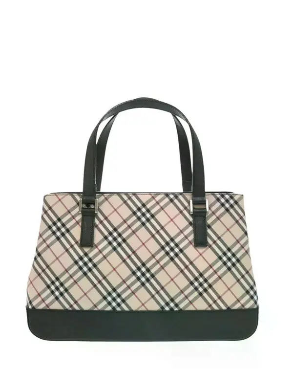 Burberry Nova Check Canvas Tote Bag