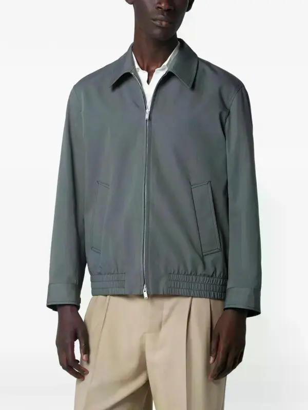 LARDINI Zip-up Shirt Jacket
