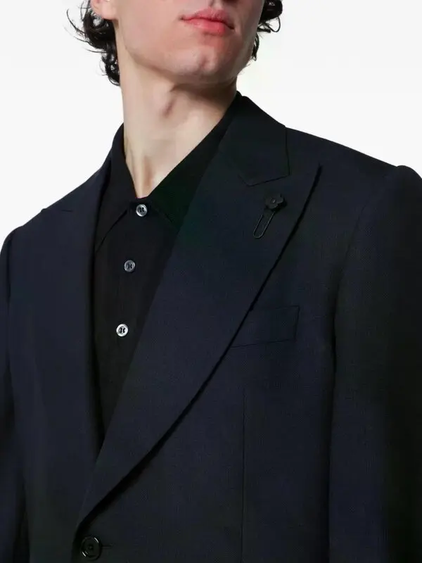 LARDINI Single-breasted Blazer - Blue