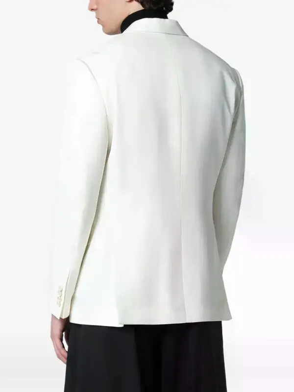 LARDINI Brooch-detail Double-breasted Blazer