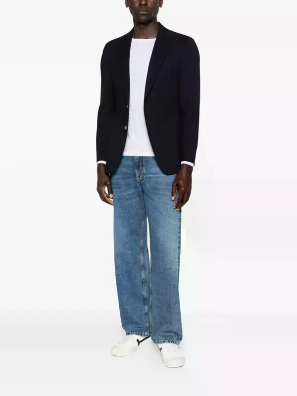 BOSS Virgin Wool Jacket - Blue