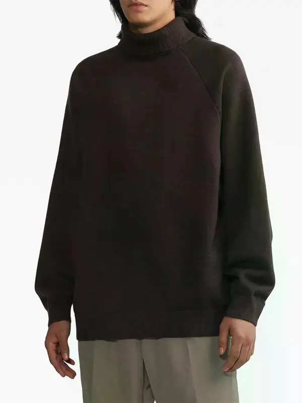 Fear Of God Roll-neck Raglan Jumper - Brown
