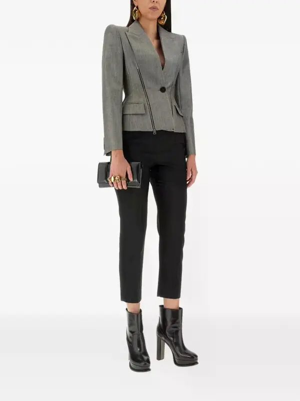 Alexander McQueen High-rise Cigarette Trousers