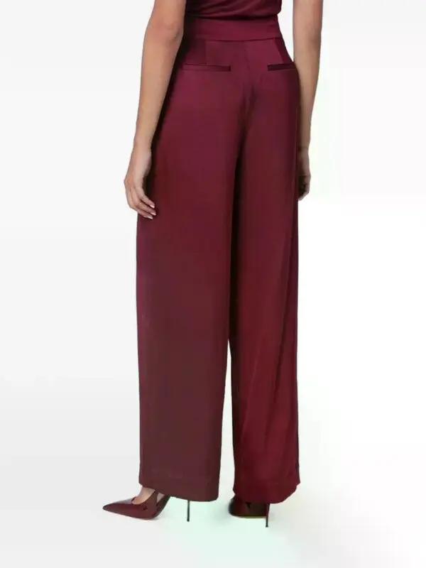 Simkhai Kyra Satin Trousers - Red