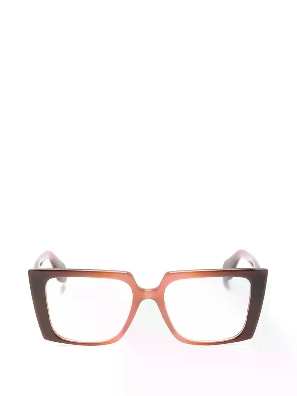 GIGI STUDIOS Thrive Square-frame Glasses - Brown