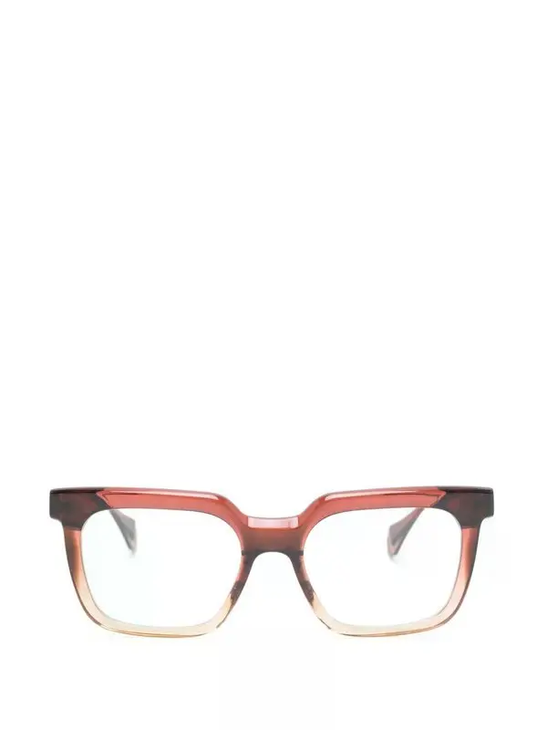 GIGI STUDIOS Florentina Square-frame Glasses - Red