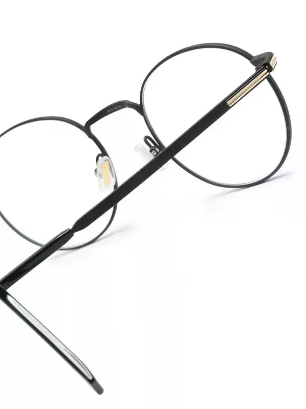 BOSS Round-frame Metal Eyeglasses