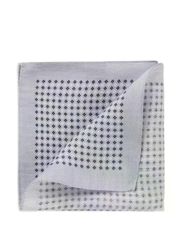 BOSS Dotted Pocket Square - Grey