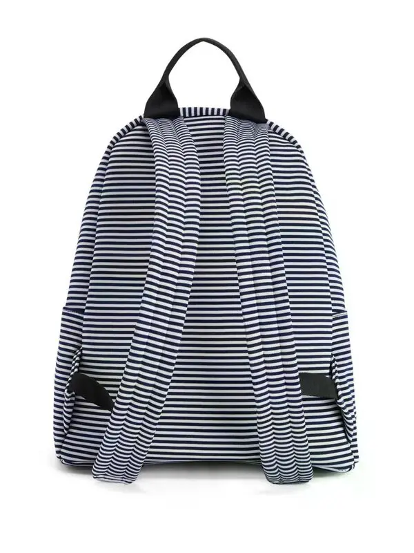GIUSEPPE ZANOTTI Striped Embroidered-logo Backpack