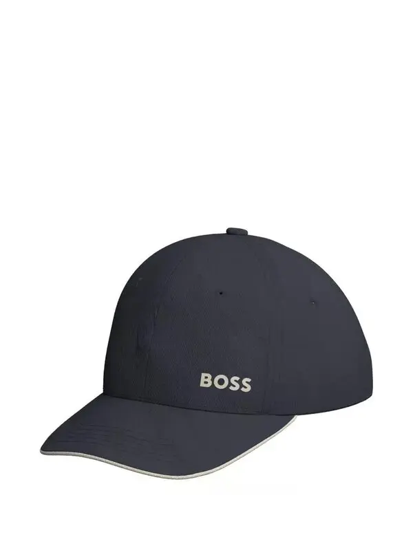 BOSS Logo-print Hat - Blue