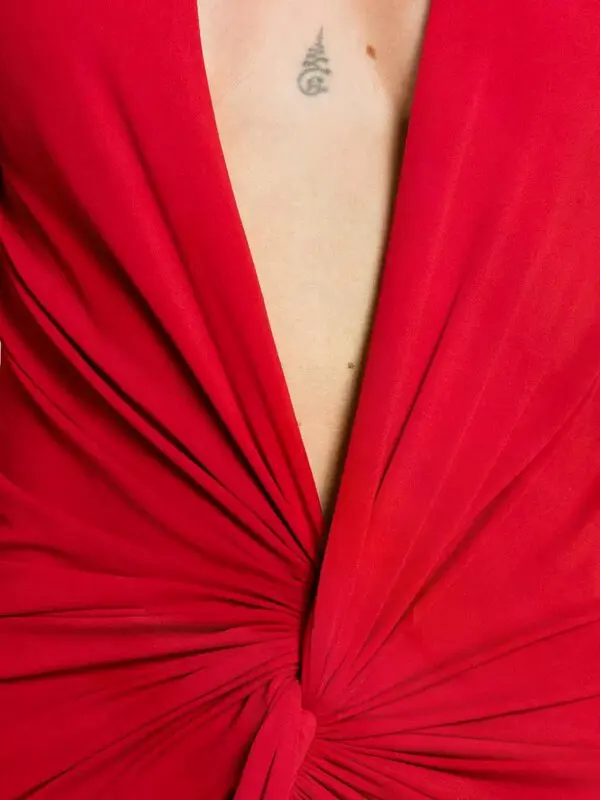 Alexandre Vauthier Knot Detail Midi Dress