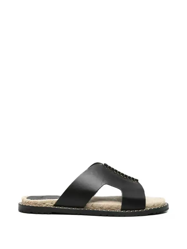 CastaÑer Piti Leather Sandals - Black