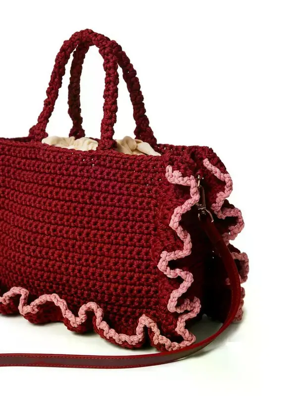 TWINSET Ruffled Tote Bag