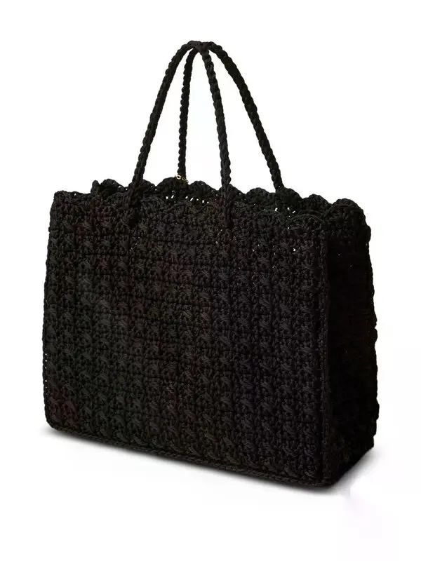 TWINSET Floral Appliqué Tote Bag