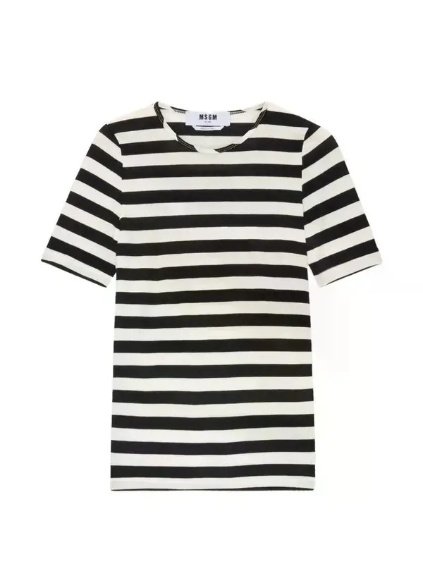 MSGM Striped Short-sleeve T-shirt