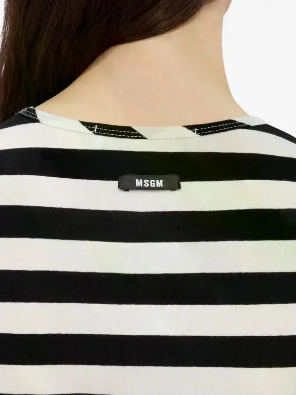 MSGM Striped Short-sleeve T-shirt