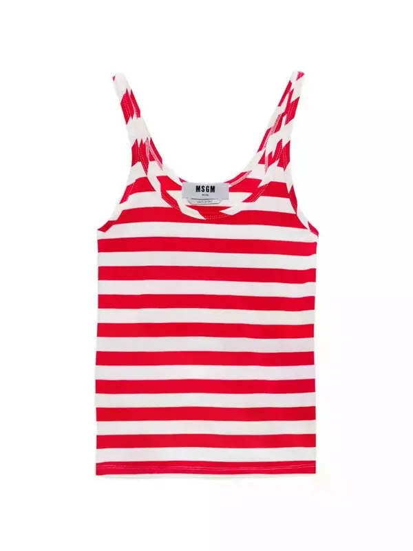 MSGM Striped Tank Top