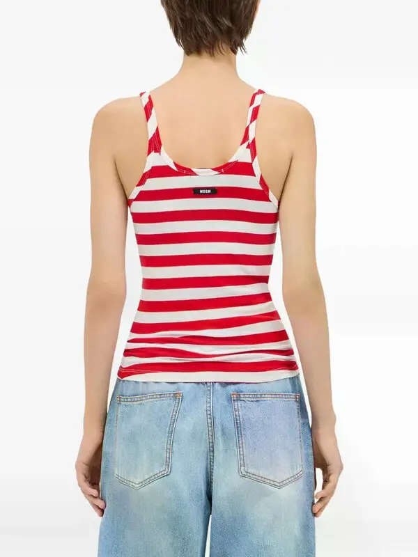 MSGM Striped Tank Top