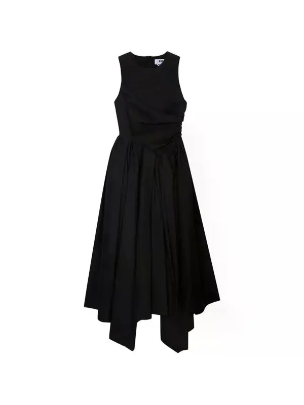 MSGM Gathered-detail Asymmetric Dress