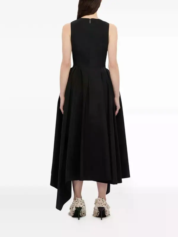 MSGM Gathered-detail Asymmetric Dress