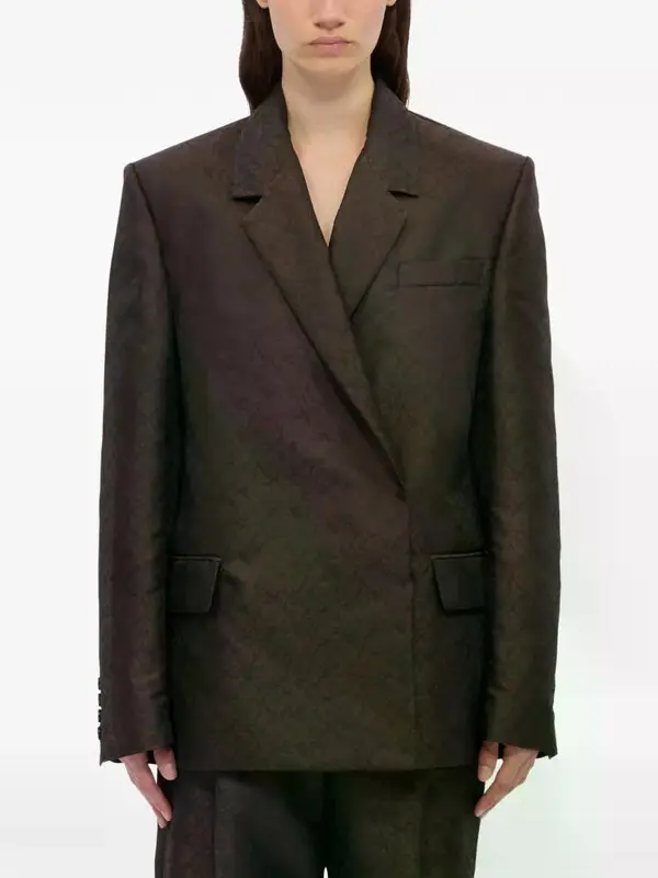 MSGM Notched-lapel Double-breasted Blazer