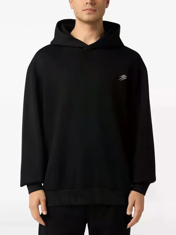 PLEIN SPORT Chrome Scratch Hoodie
