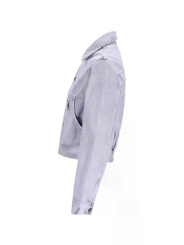 Carhartt Work In Progress Arca Buttoned Denim Jacket - Grey