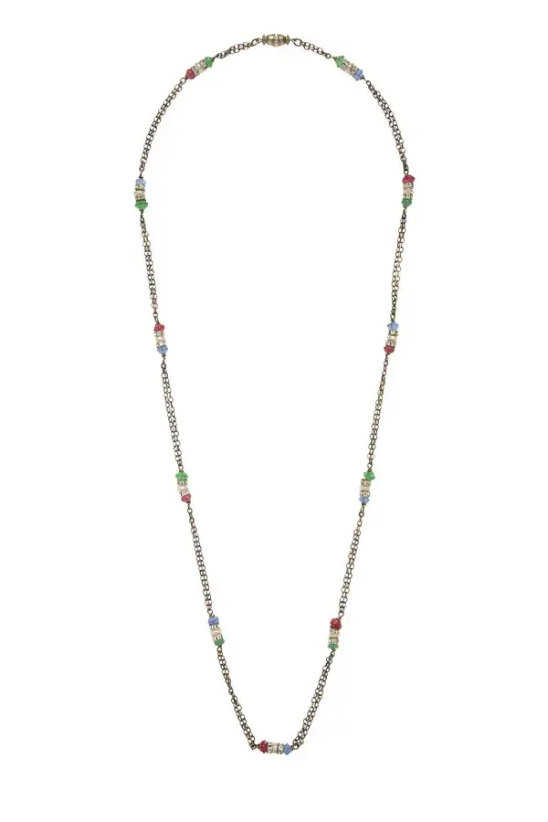 Chanel Beaded Charm Necklace - Multi