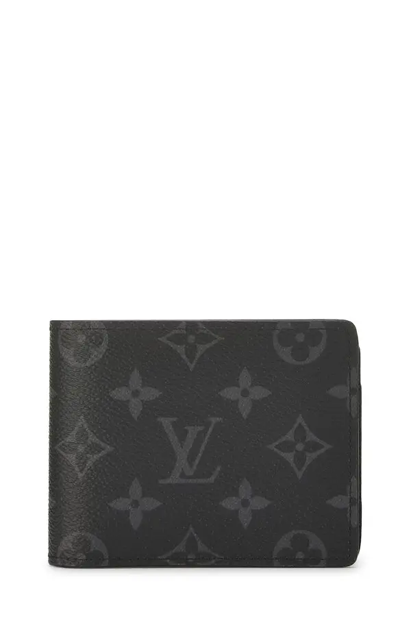 LOUIS VUITTON Monogram Eclipse Multiple Wallet - Black