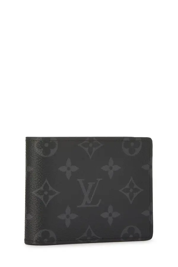 LOUIS VUITTON Monogram Eclipse Multiple Wallet - Black