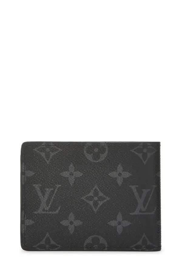 LOUIS VUITTON Monogram Eclipse Multiple Wallet - Black