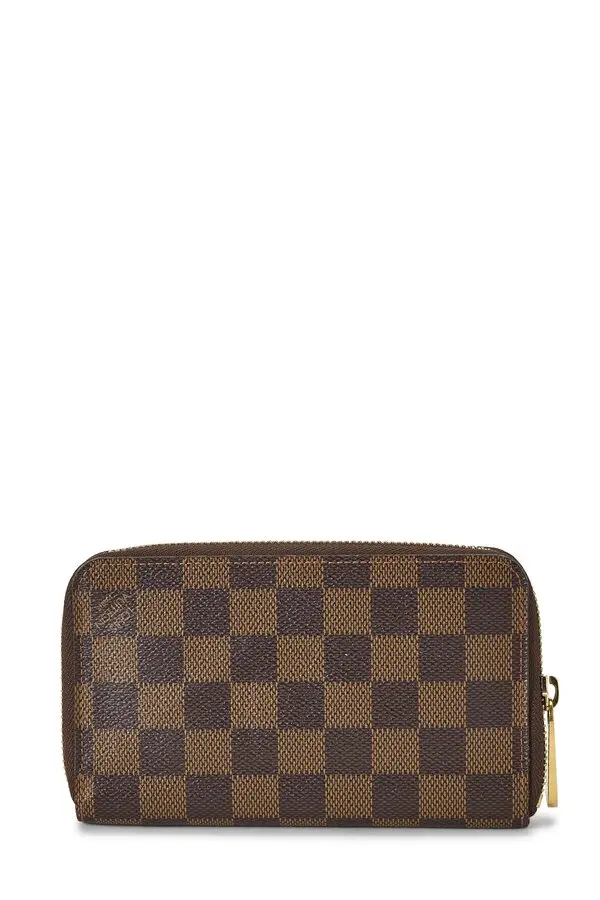 LOUIS VUITTON Damier Ebene Zippy Compact Wallet