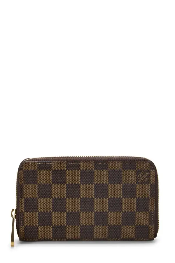 LOUIS VUITTON Damier Ebene Zippy Compact Wallet