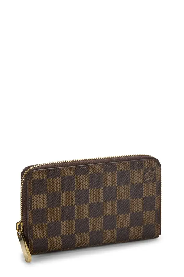 LOUIS VUITTON Damier Ebene Zippy Compact Wallet